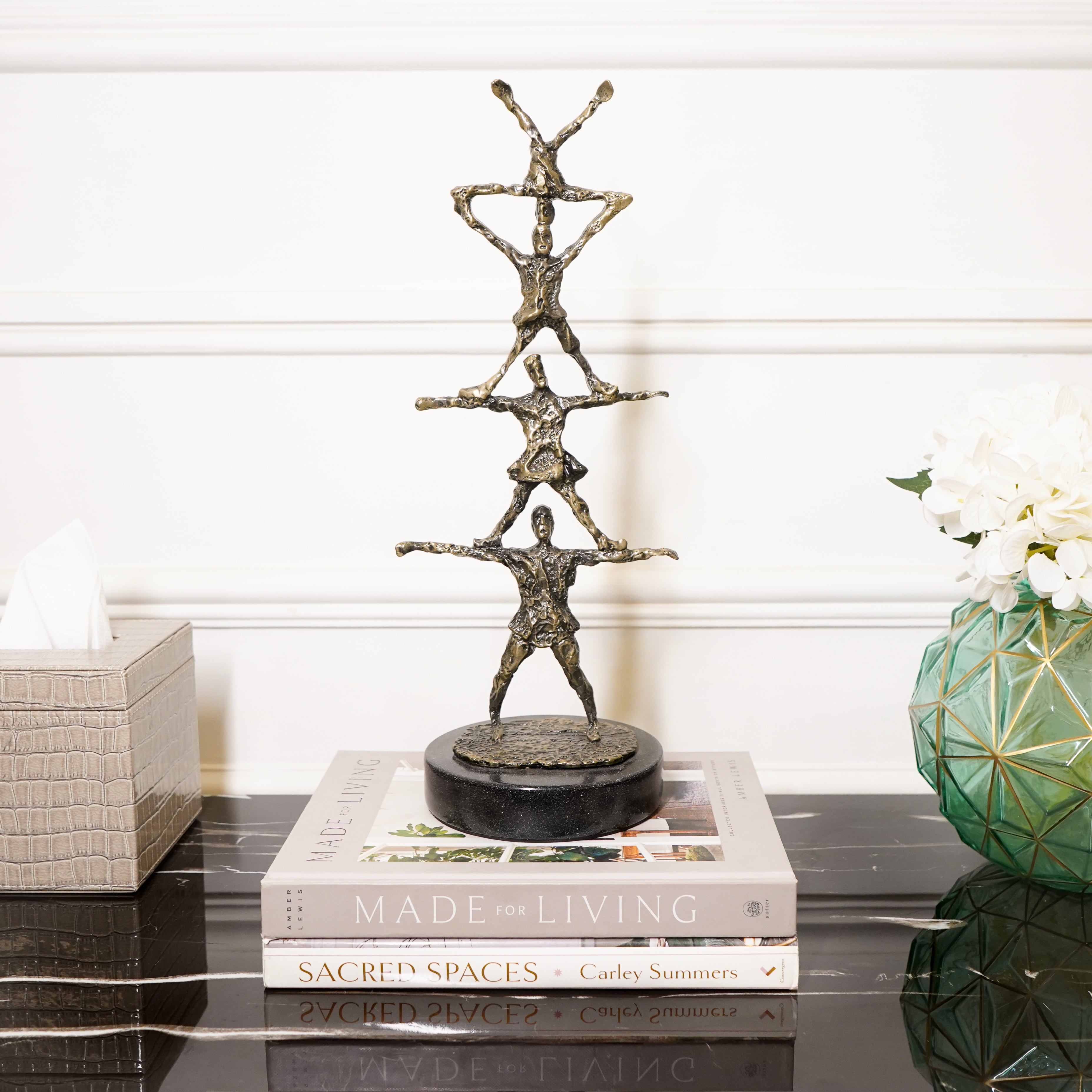 Brass Four People Towering Unity Figurine on Marble Base – RCasa SLS ...